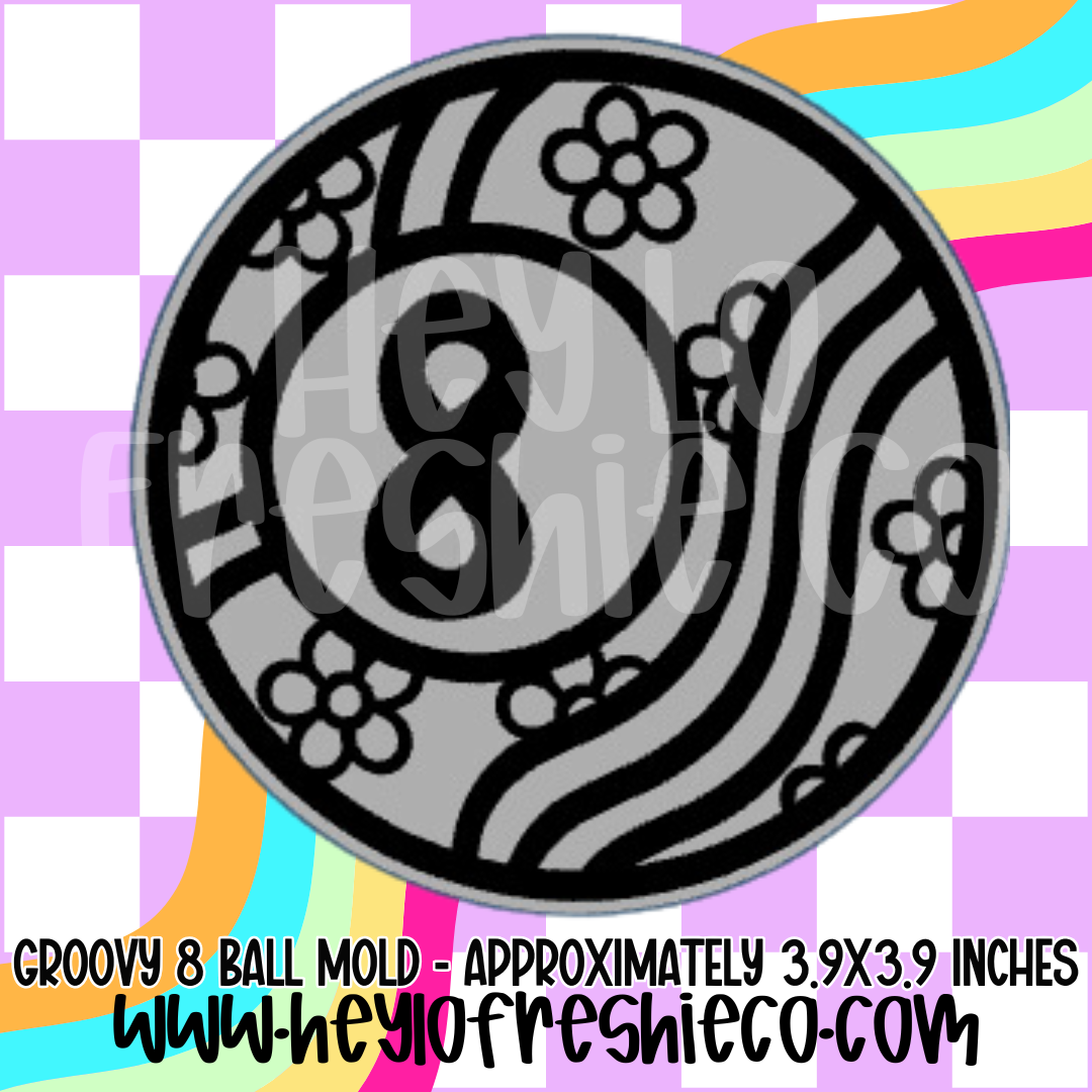 Groovy 8 Ball Silicone Mold – Hey Lo Freshie Co